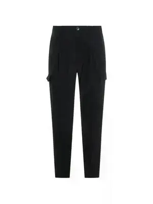 Herno Pleated Tapered Cargo Pants - Black