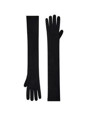 Another Tomorrow Cashmere Gloves - Black