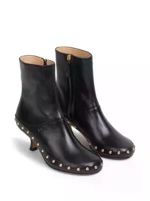 Chloé Studded Leather Ankle Boots