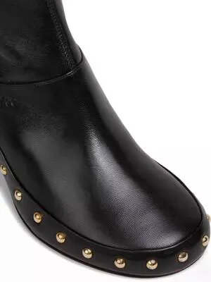 Chloé Studded Leather Ankle Boots