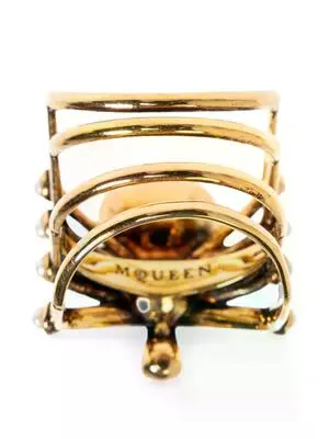Alexander McQueen Spider Crystal-embellished Ring