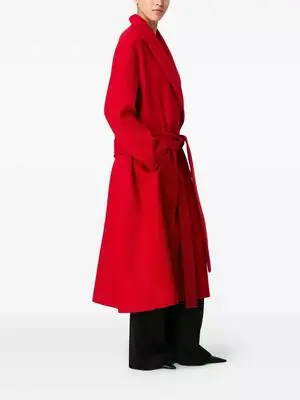 Another Tomorrow Oversized Cashmere Wrap Coat