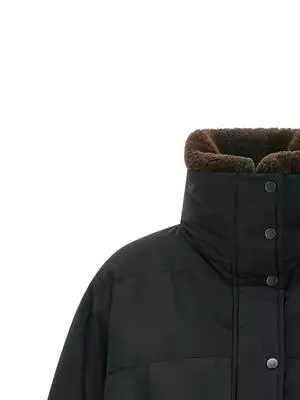 Brunello Cucinelli Monili Detail Cropped Puffer Jacket