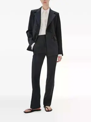 Another Tomorrow Double-breasted Structured Blazer