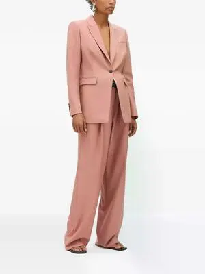 Another Tomorrow Single-button Peaked-lapel Blazer