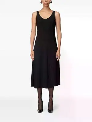 Another Tomorrow Seamed Tank Midi Dress