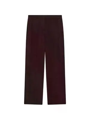Another Tomorrow Graphic Stitch Relaxed Fit Trousers - Brown