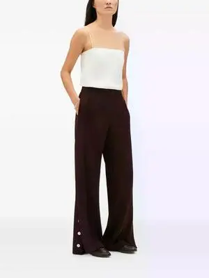 Another Tomorrow Graphic Stitch Relaxed Fit Trousers