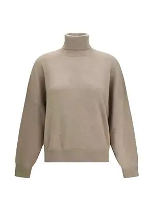 Brunello Cucinelli Cashmere Turtleneck Sweater - Neutrals