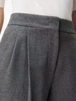 Another Tomorrow Pleated Wide-leg Trousers