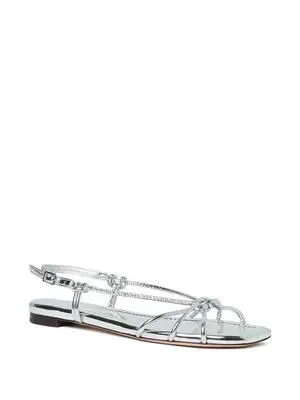 LOEFFLER RANDALL Karly Metallic-effect Sandals