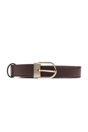 Victoria Beckham Leather Belt - Burgundy