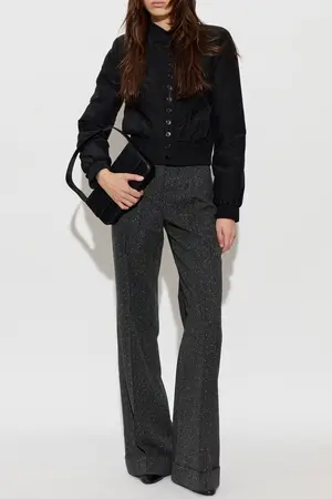 Alexander McQueen Wool Trousers With Pintuck Detailing