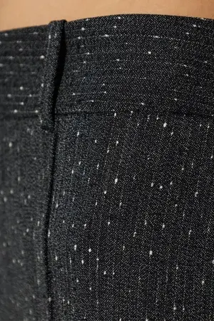 Alexander McQueen Wool Trousers With Pintuck Detailing