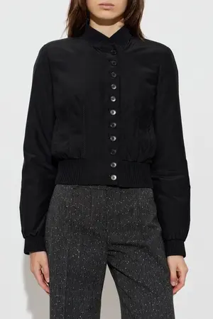 Alexander McQueen Quilted Jacket With Decorative Stitching