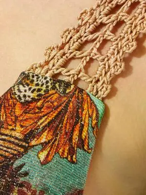 DEL MAAR Antay Printed Tie-strap Bikini Top