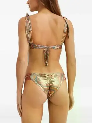 DEL MAAR Kullu Paisley-print Bikini Top