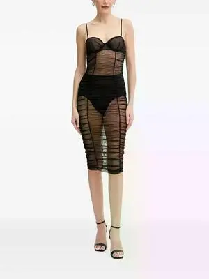 Guess Sheer Underwired Nightwear - Black