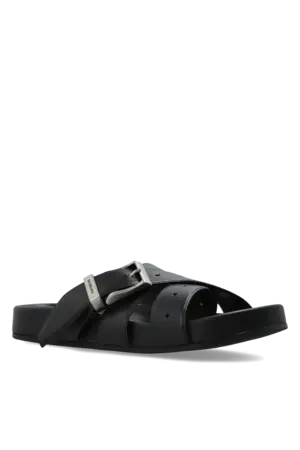 Balenciaga Belt" Slides