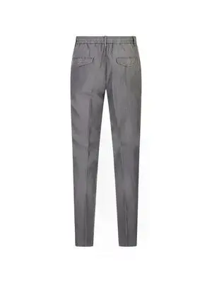 Peserico Linen Pleated Drawstring Trousers