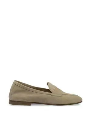 HENDERSON BARACCO Suede Penny Loafers - Neutrals