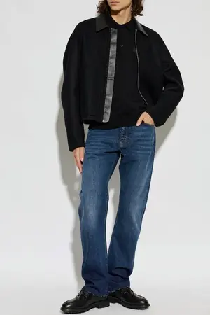 Givenchy Jacket With Leather Collar