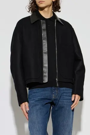 Givenchy Jacket With Leather Collar