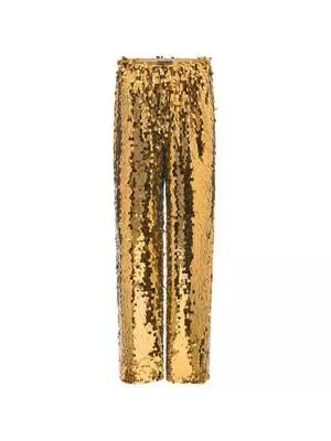 SIMONMILLER Sequin-embellished Wide-leg Trousers
