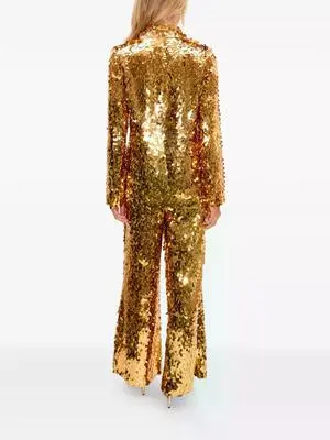 SIMONMILLER Sequin-embellished Wide-leg Trousers