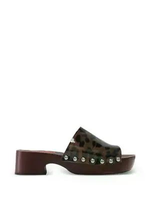 SIMONMILLER Rio Leopard-print Platform Sandals