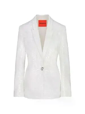 SIMONMILLER Lennox Sequin-embellished Blazer - White