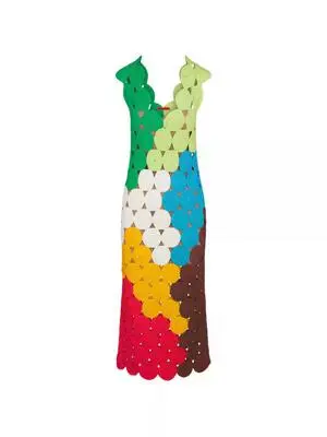 SIMONMILLER Muro Crochet Midi Dress - Red