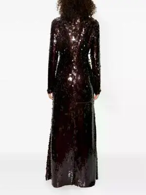 SIMONMILLER Sculpted Sequin Maxi Dress