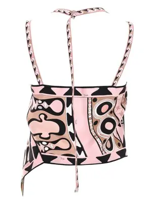 Emilio Pucci Printed Halter Neck Top