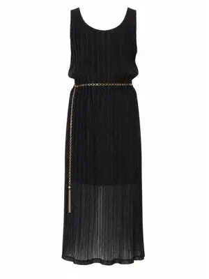 JOSHE Abito Midi Con Cinturino - Black