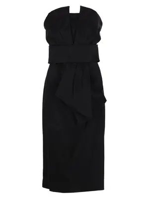 P.a.r.o.s.h P. A.r. O.s. H. Abito Midi Con Drappeggio - Black