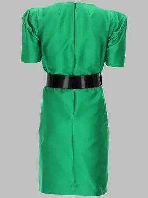 P.a.r.o.s.h Satin Belted Dress