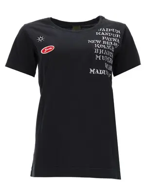 Mr & Mrs Italy Printed T-shirt - Black