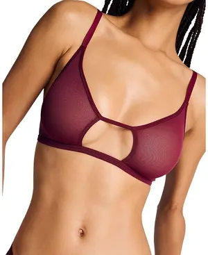 NEGATIVE Sieve Cutout Bra - Cassis