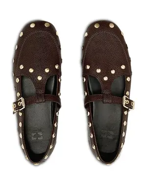 GANNI Mary Jenny Stud Moccasins