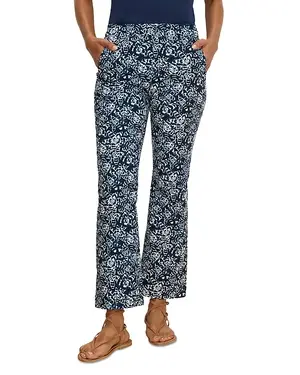 NIC+ZOE Plaza Demi Bootcut Pants - Indigo Multi