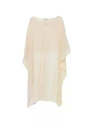 Antonelli Firenze Sheer Layered Top - Neutrals