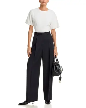 LEMIUNE Loose Wool Pants