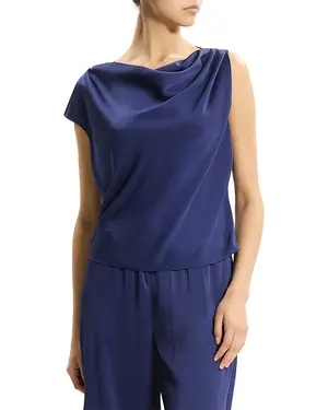Theory Split Sleeve Cowl Neck Top