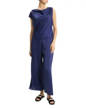 Theory Split Sleeve Cowl Neck Top