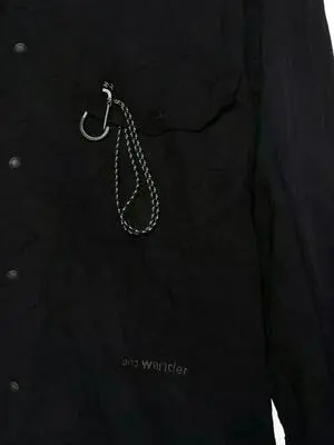 AND WANDER Crinkled-effect Shirt