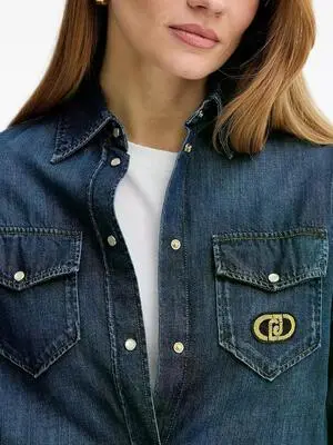 Liu Jo Embroidered Stretch-cotton Shirt