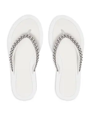 Tory Burch Kira Chain Detail Flip Flops