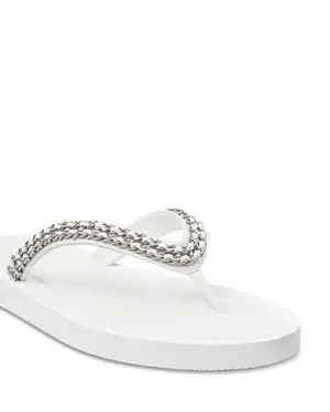 Tory Burch Kira Chain Detail Flip Flops