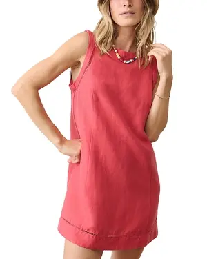 Marine Layer Shell Mini Dress - Red